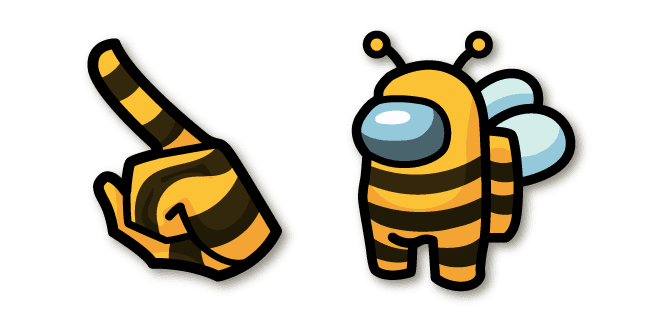 Пакет персонализированных курсоров: Among Us Bee Character - Cursor Helper