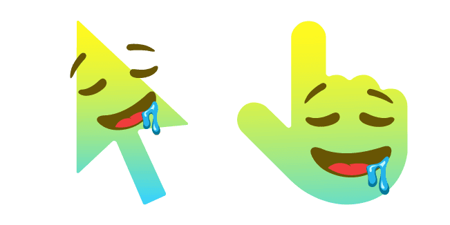 Custom Cursor Pack: Cursoji - Drooling Face - Cursor Helper