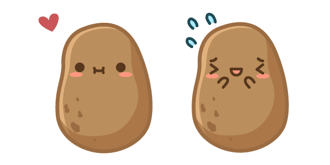 Custom Cursor Pack Cute Potato Cursor Helper