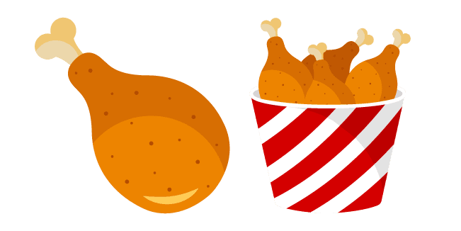 Custom Cursor Pack: Fried Chicken Leg Bucket - Cursor Helper