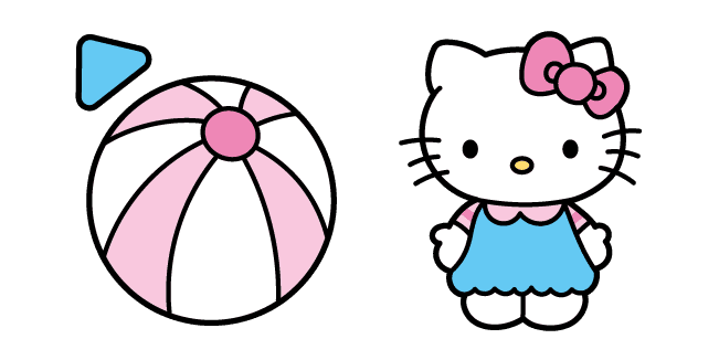 Custom Cursor Pack: Hello Kitty and a Pink Beach Ball - Cursor Helper