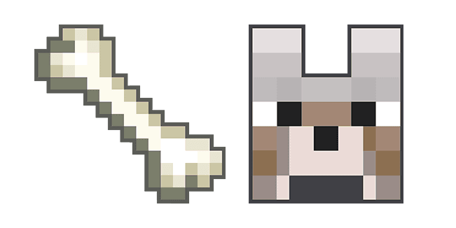 Custom Cursor Pack: Minecraft Bone and Wolf - Cursor Helper