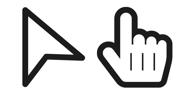 Custom Cursor Pack: Modern Black Outline - Cursor Helper