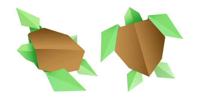 Custom Cursor Pack: Origami Turtle - Cursor Helper