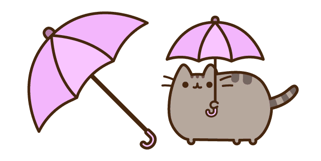 Custom Cursor Pack: Pusheen with Umbrella - Cursor Helper